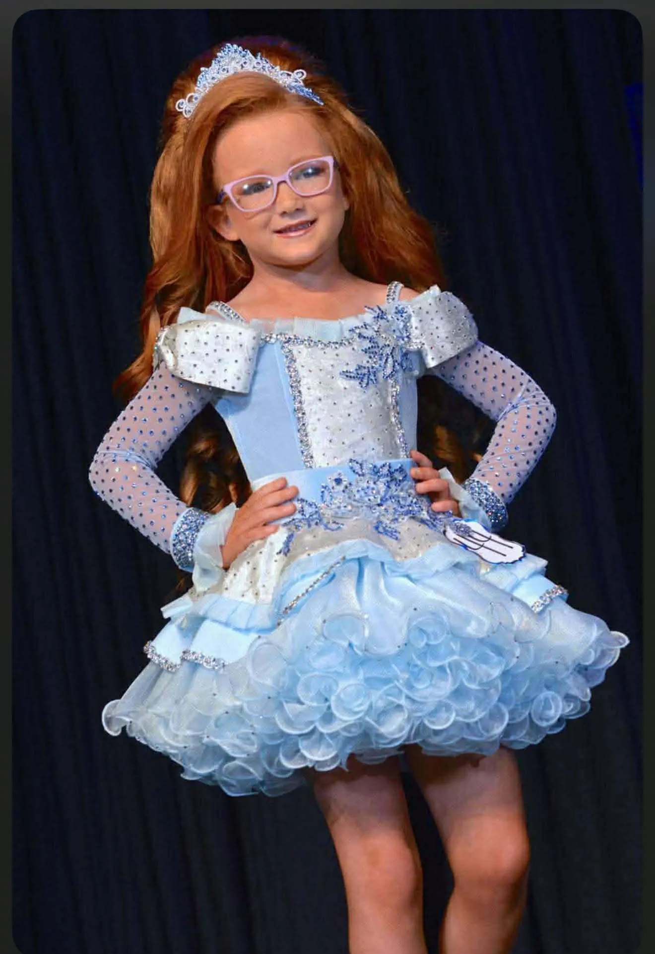 6/18 Yellow Boo Bear Glitz- Hayden Williams | Blakely's Closet Pageant ...