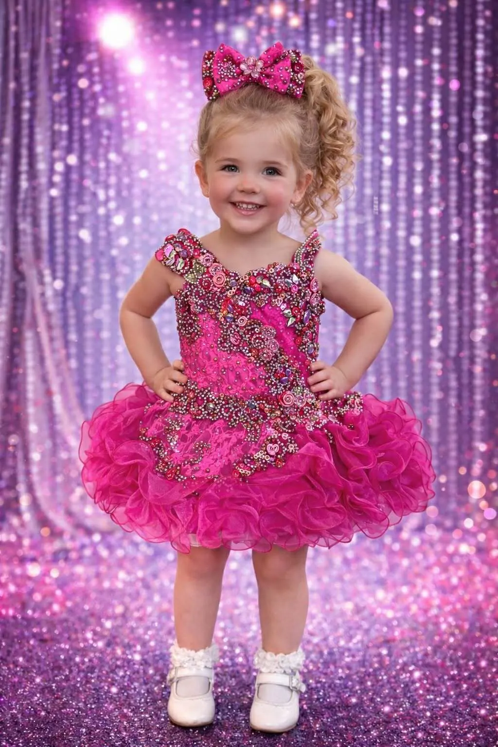 18/3 small 4 Pink Glitz- Fallon Hackett | Blakely's Closet Pageant Rentals